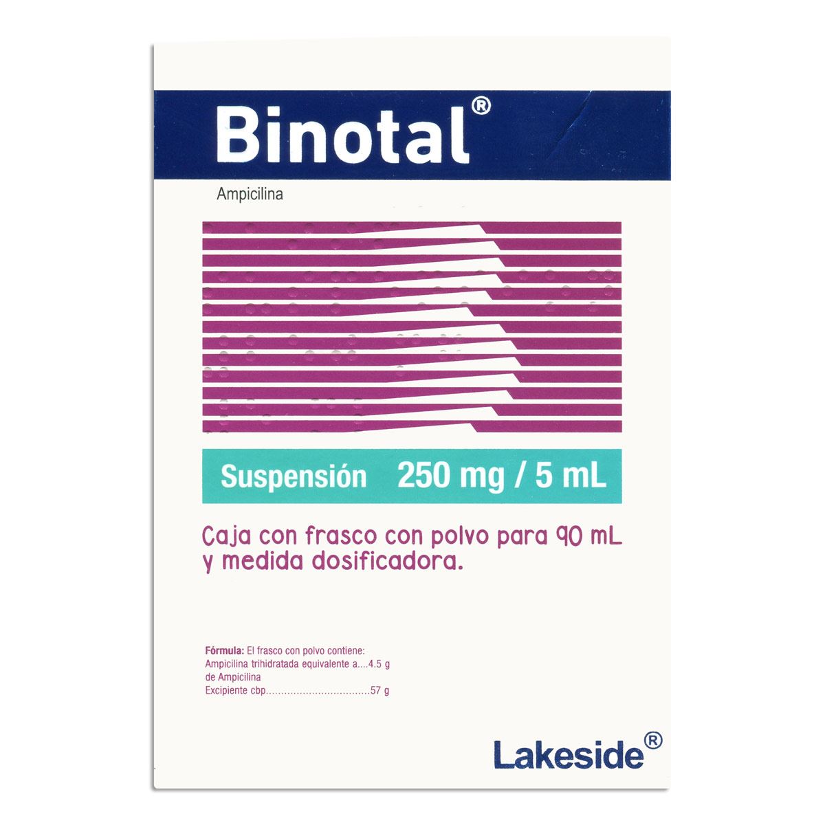 Binotal Suspensión 250 mg / 5 ml Ampicilina – Farmacia SOMAR